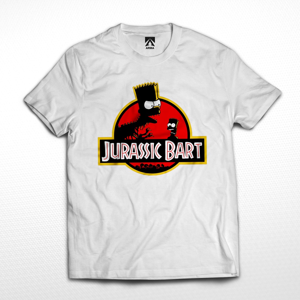 Jual KAOS JURASSIC PARK x BART SIMPSON Logo / tshirt kartun klasik ...