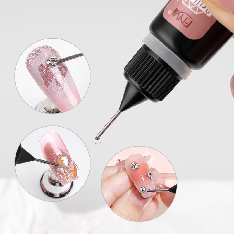 Jual FINY STUCK DRILL GLUE NAIL PEN 10ml / PEN LEM KUKU RHINESTONES NAIL STUCK DRILL GLUE NAIL ...