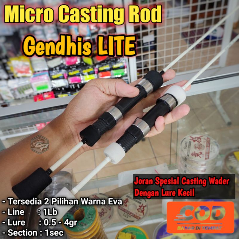 Jual Joran Casting Wader Gendhis LITE micro casting rod | Shopee Indonesia