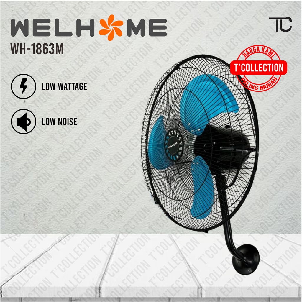 Jual Welhome Wall Fan WH-1863M 18 inch | Shopee Indonesia