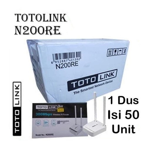 Jual Totolink N200RE 300Mbps Wireless N Router - 50 pcs (box) | Shopee ...