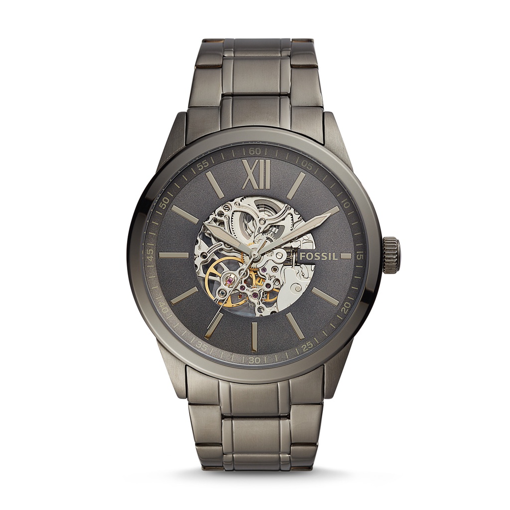 Jual Fossil Flynn Automatic Gunmetal Stainless Steel Jam Pria - BQ2384 ...