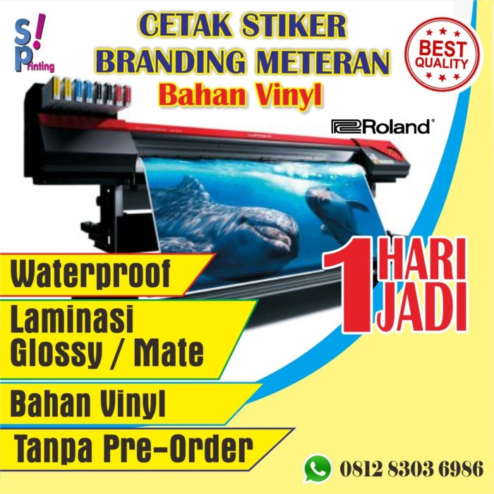 Jual NEW!! stiker sticker meteran vinyl high resolution branding motor ...