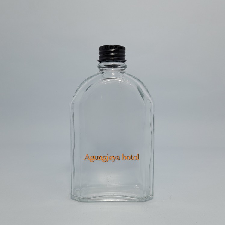 Jual Botol Kaca 200 Ml Oval Gepeng Clear Ori / Botol Kaca Food / Botol ...