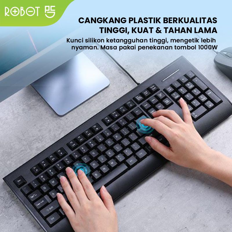 Jual promo sale!!! Keyboard usb robot RK20 ergonomis | Shopee Indonesia