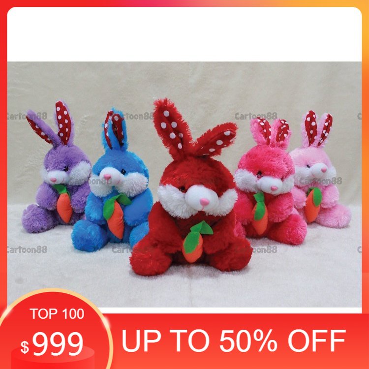 Jual Boneka Kelinci Lucu Pegang Wortel Ukuran M dan L | Shopee Indonesia