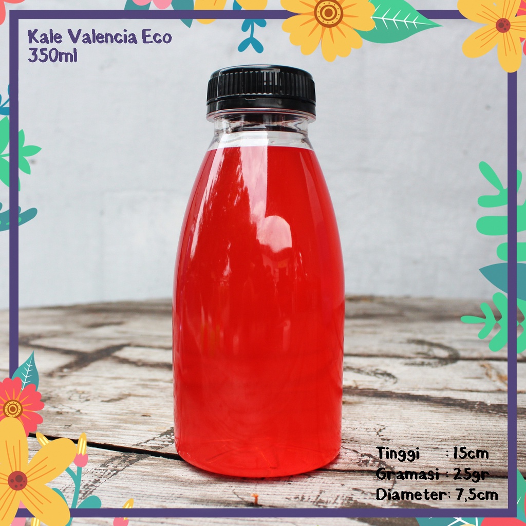 Jual BOTOL KALE CANTIK 350ML VALENSIA ECO 25GR PET FOODGRADE KEMASAN ...