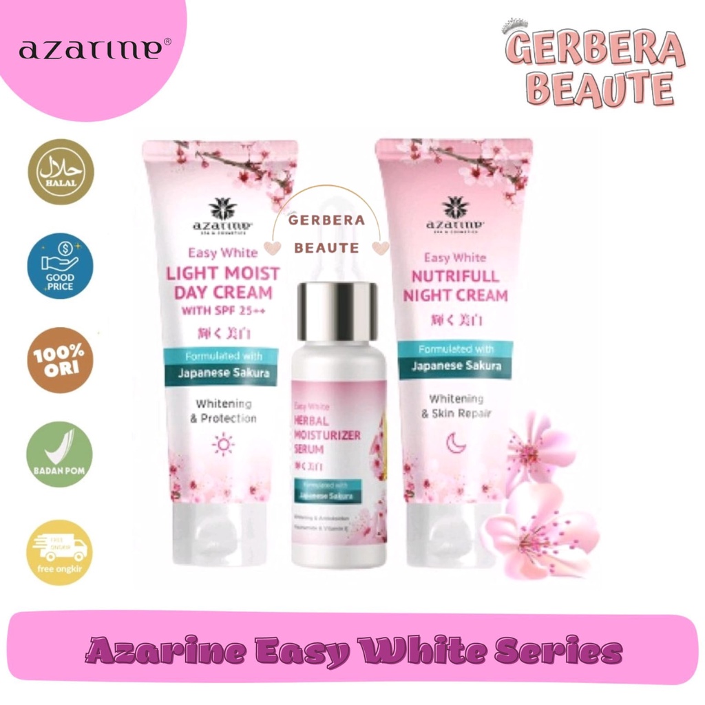Jual Azarine Easy White Series - Herbal Moisturizer Serum Day Night ...