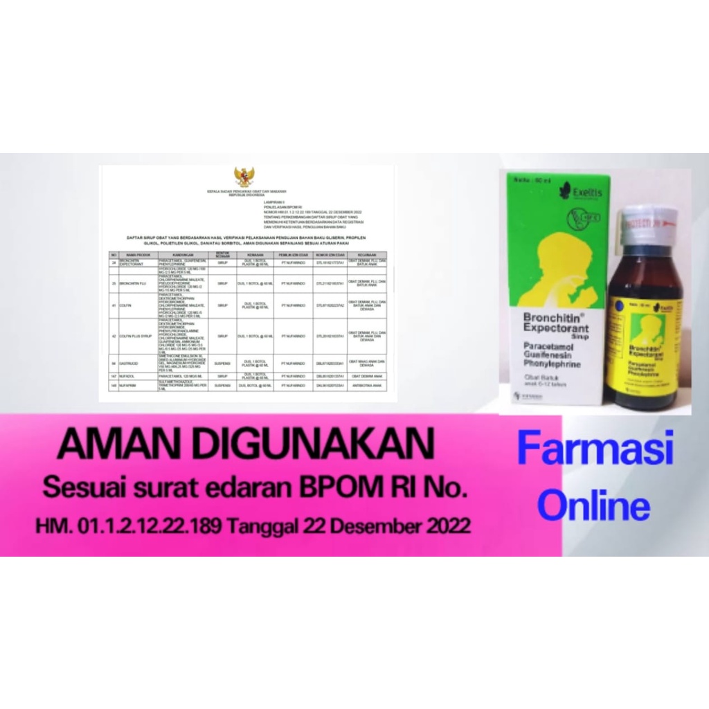 Jual Bronchitin Expectorant 60 ml | Shopee Indonesia
