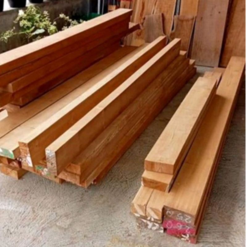 Jual Balok kayu jati bahan kusen 6cm x14cm | Shopee Indonesia