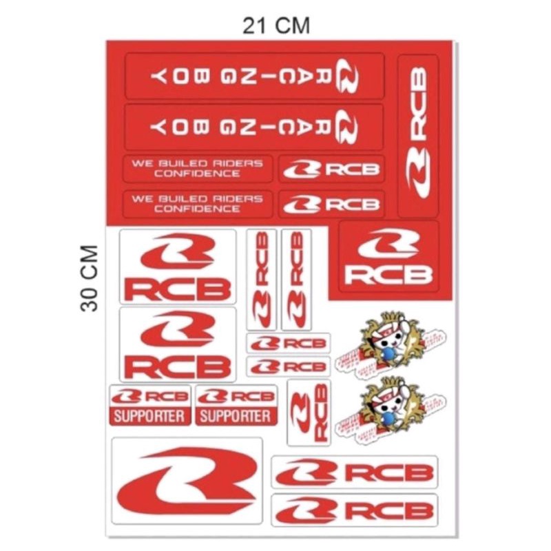 Jual STIKER CUTTING LOGO RCB RACING BOY | Shopee Indonesia