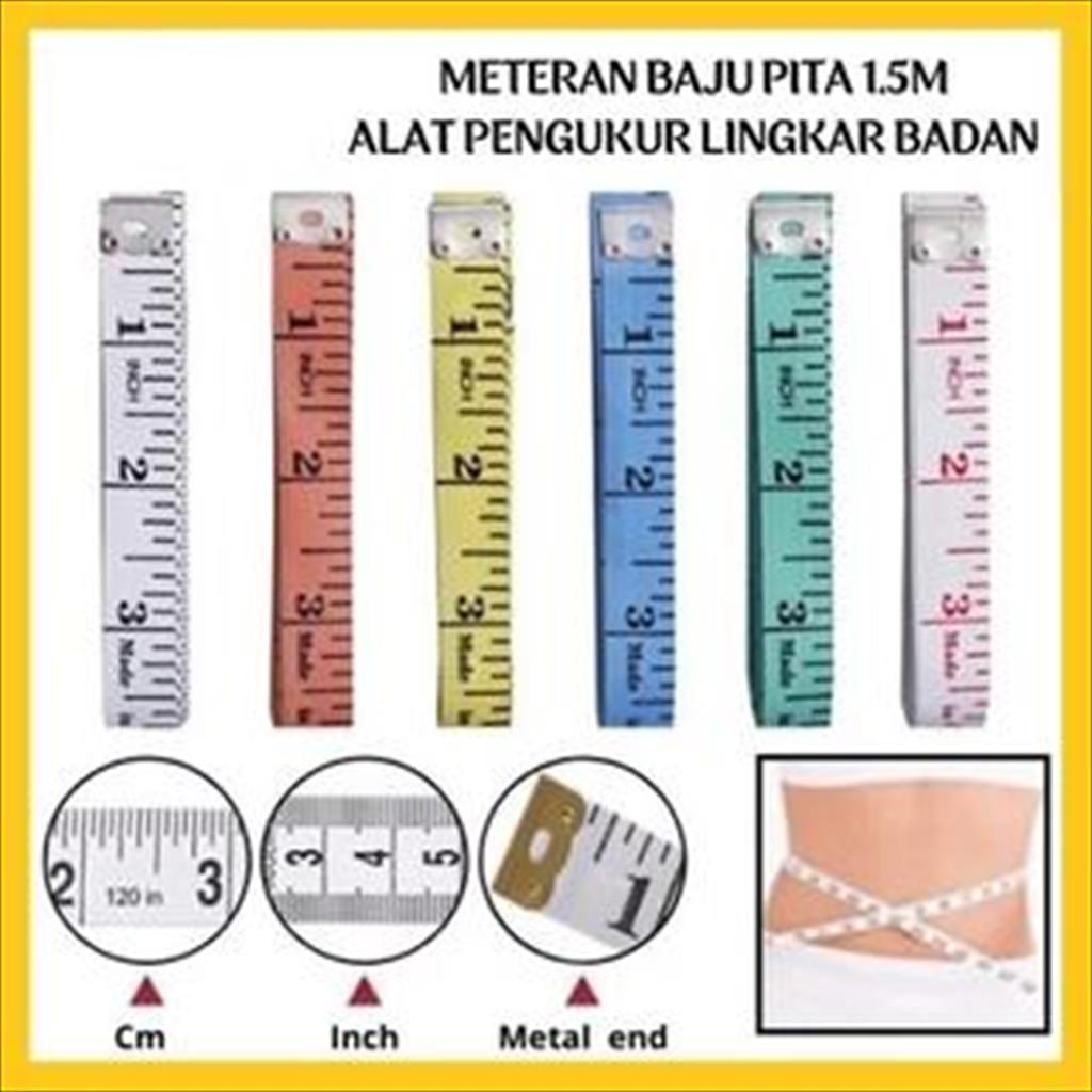 Jual KMP - Meteran Baju Mini MultiFungsi / Meteran Kain Alat Ukur 1 ...