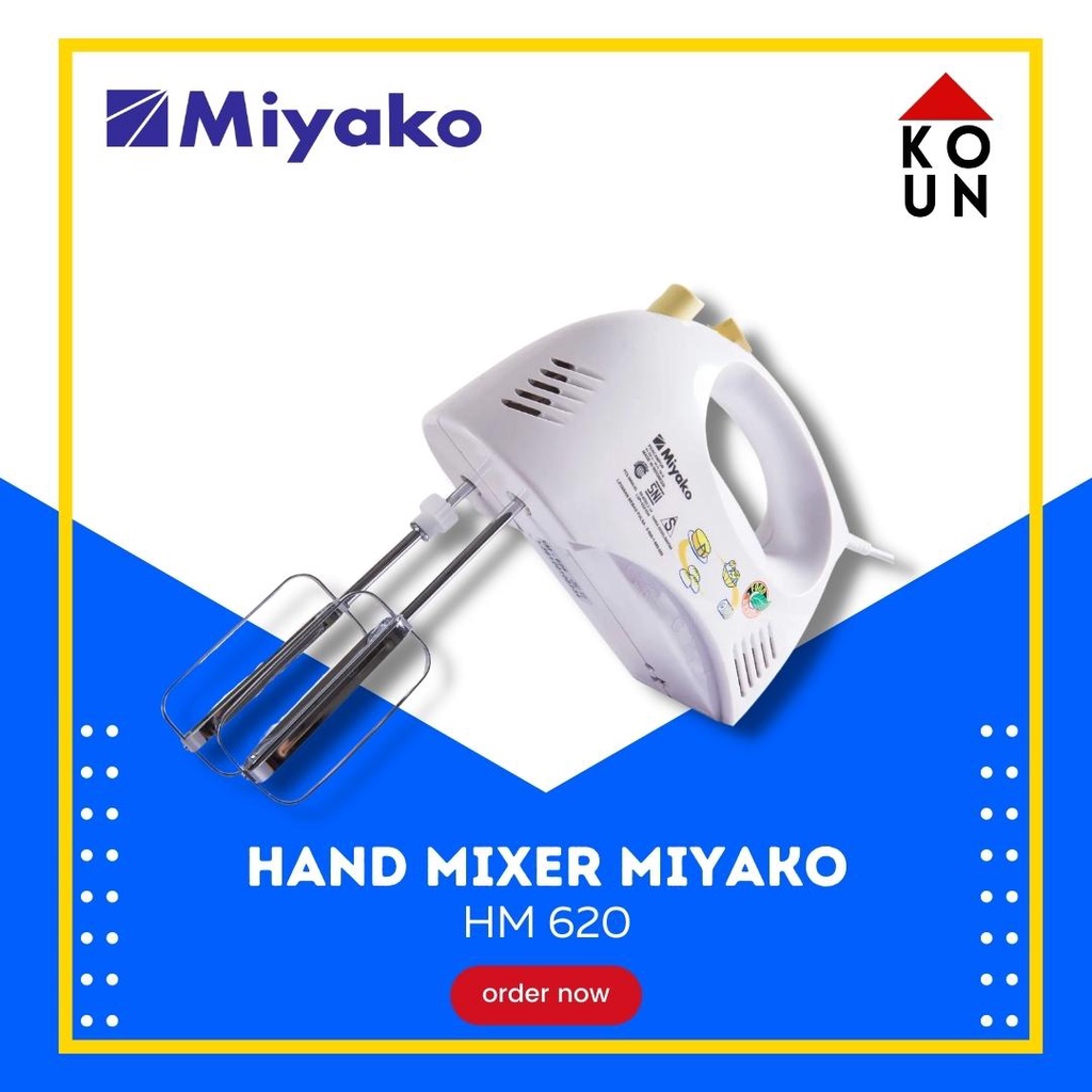 Jual (COD READY) Pengaduk Kue Hand Mixer Miyako HM620 / HM 620 / HM-620 ...