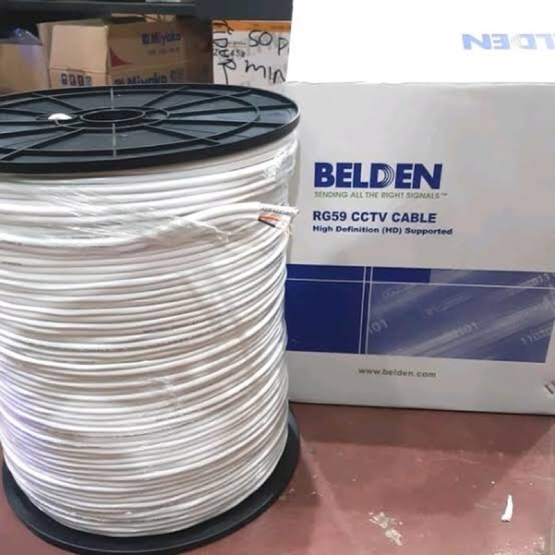 Jual Kabel CCTV Belden RG59 + Power 9105SL2P 305m ORIGINAL Coaxial Cable With Power Cable ...