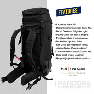 Jual Mr Mads - Pandora Carrier 45L -Tas Gunung Tas Backpack Ransel Gunung Hiking Camping Outdoor ...