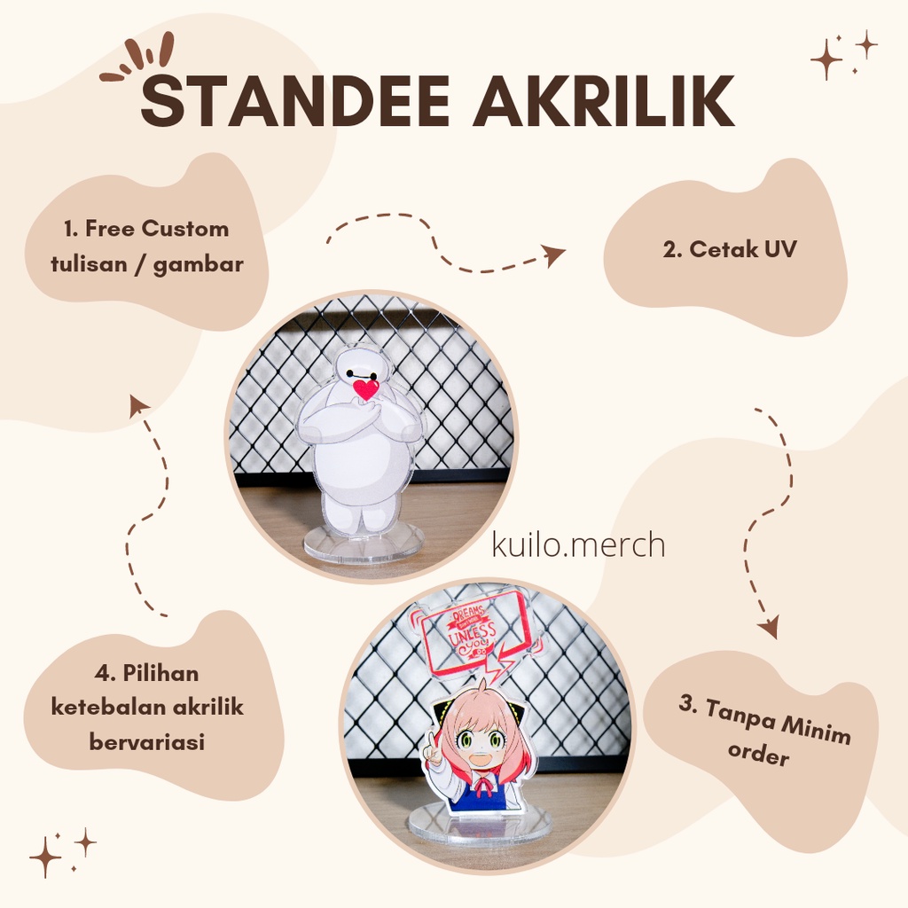 Jual STANDEE MINI CUSTOM / STANDEE CUSTOM AKRILIK / STANDEE AKRILIK ...