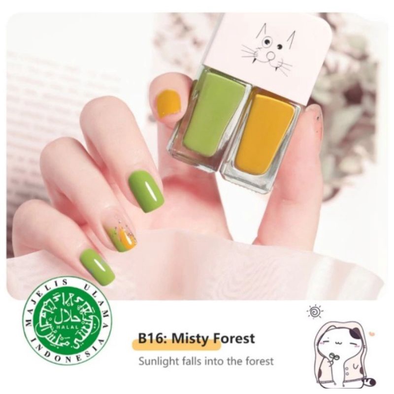 Jual KUTEK KOREA 2IN1 kutek halal muslimah 30 warna kutek lucu no peel ...