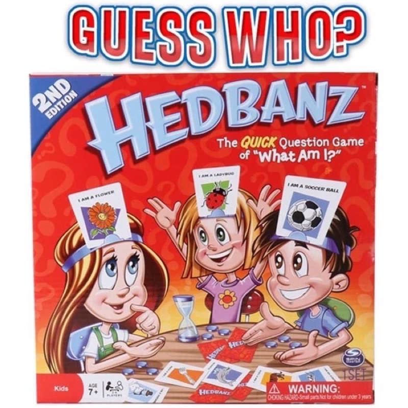 Jual board game tebak kata orang guess who hedbanz ikat kepala ...