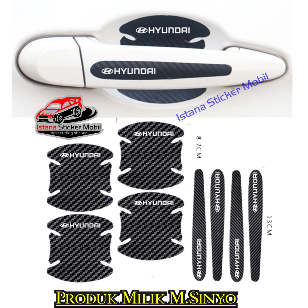 Jual stiker handle mobil hyundai sticker hyundai pelindung gagang pintu ...