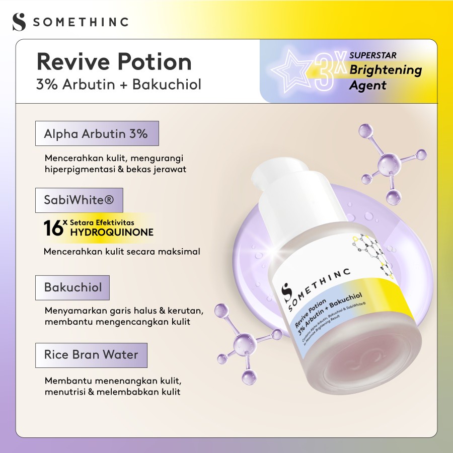 Jual Somethinc Revive Potion 3% Arbutin + Bakuchiol 20ml | Shopee Indonesia