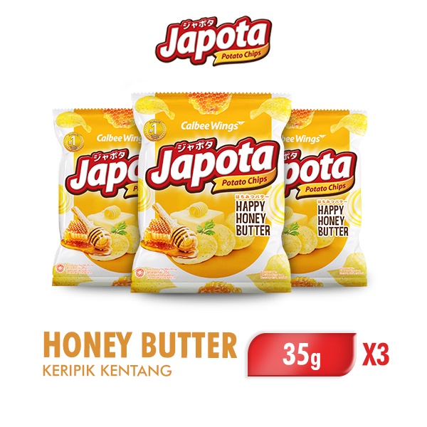 Jual Japota Potato Chips Happy Honey Butter 3 x 35 gr Triple Pack ...