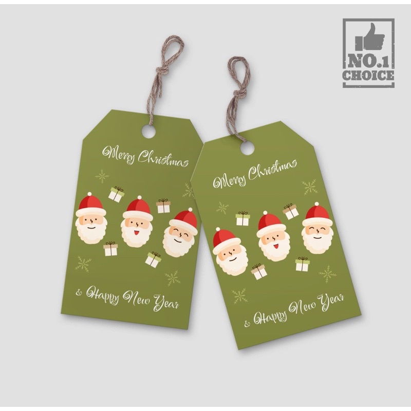 Jual Hang Tag Natal Hang Tag Christmas Tag Label Natal Hampers Natal ...