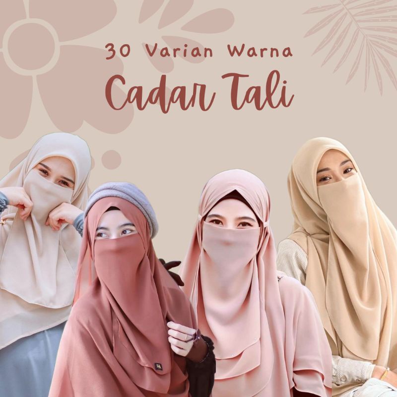 Jual 50 warna Cadar Tali 2 layer | cadar 2 susun babydoll cadar bandana poni cadar tali babydoll ...