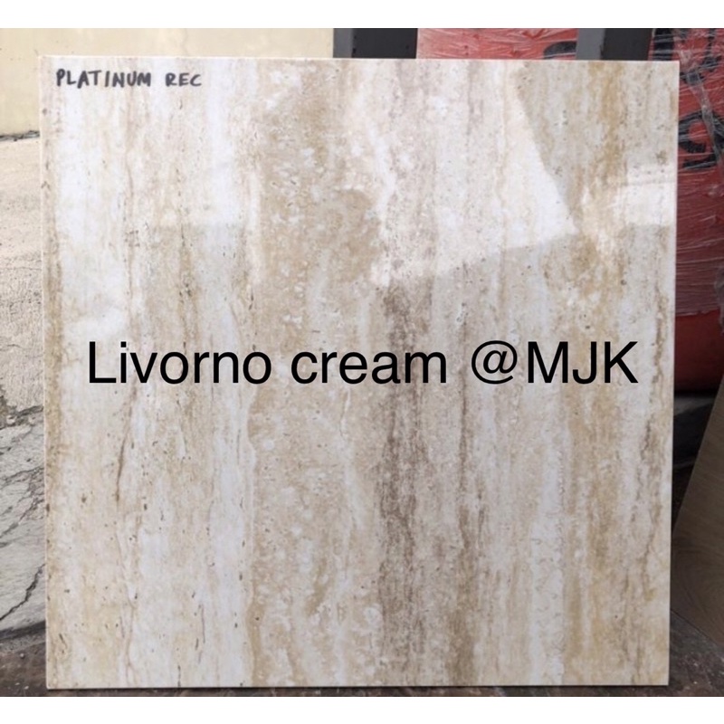 Jual Keramik cutting glossy 50x50 Livorno series ada 2 warna motif ...