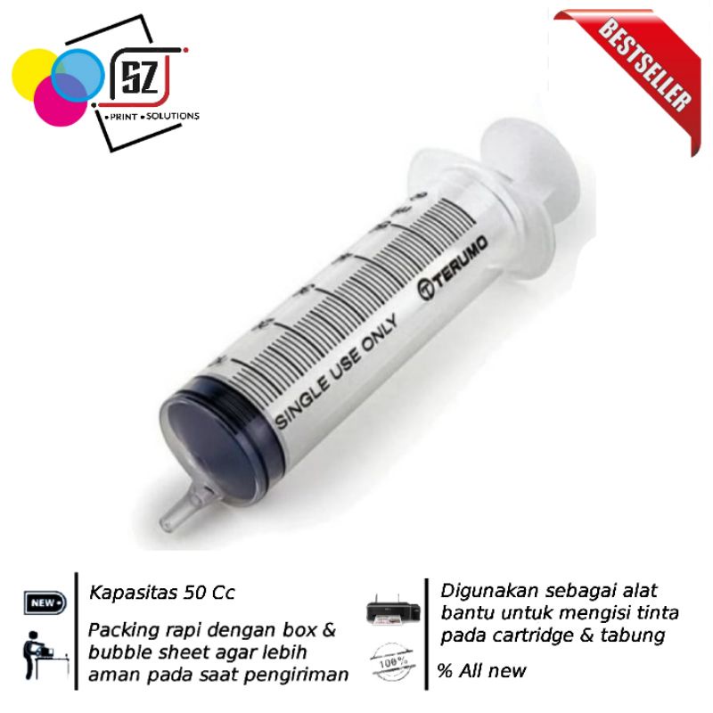 Jual Spuit 50cc, Syringe 50cc, Suntikan tinta 50ml, Spuid ukuran 50 ml ...