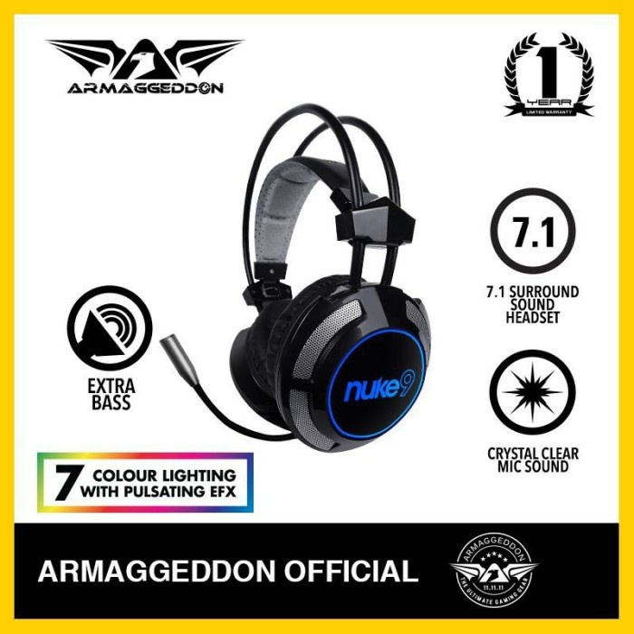 Jual Armaggeddon Nuke9 - Nuke-9 RGB 7.1 Surround Sound - Headset Gaming ...