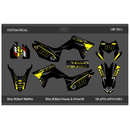 Jual DECAL STICKER CRF 150 L (026) DEKAL STIKER CRF L FULLBODY 2017 ...