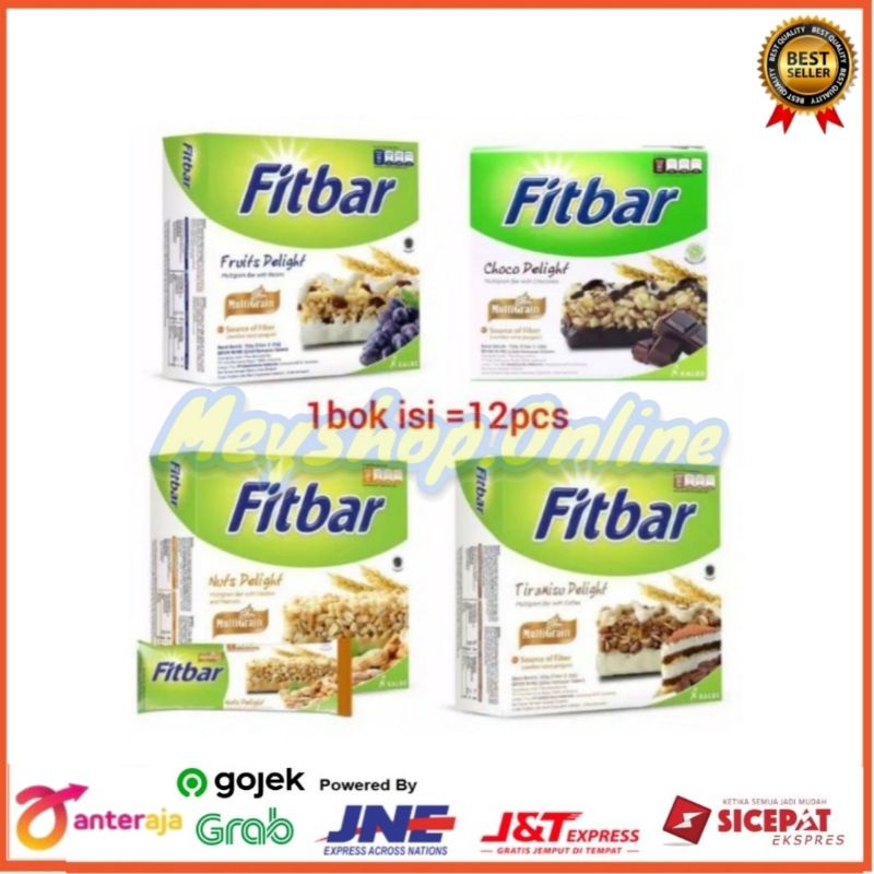 Jual FITBAR 12x22gr Rasa Coklat,fruits,nuts / FITBAR ISI 12pc | Shopee Indonesia