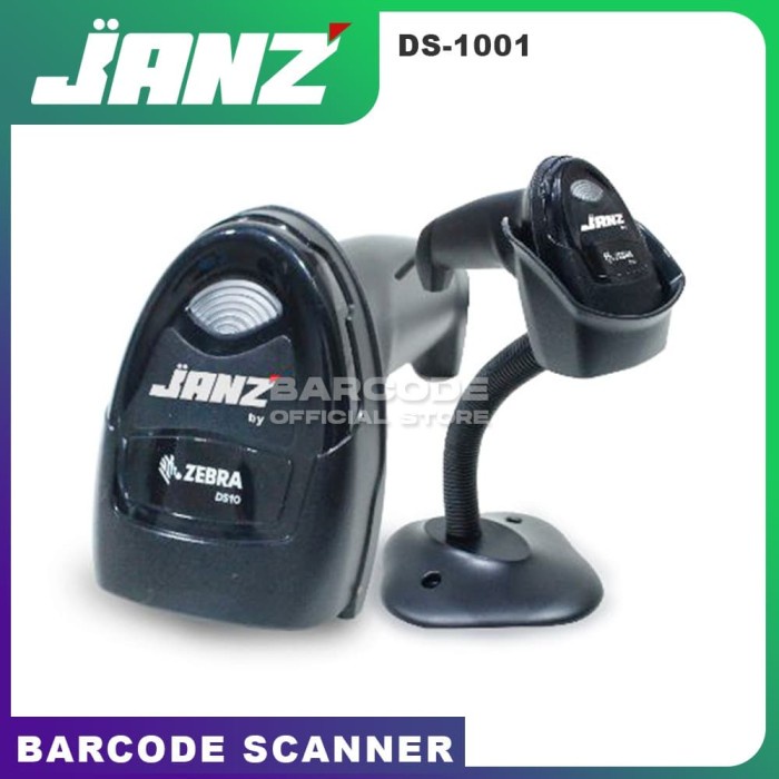Jual Barcode Scanner Janz By Zebra Ds1001 - Ds-1001 Auto Scan Qr Code ...