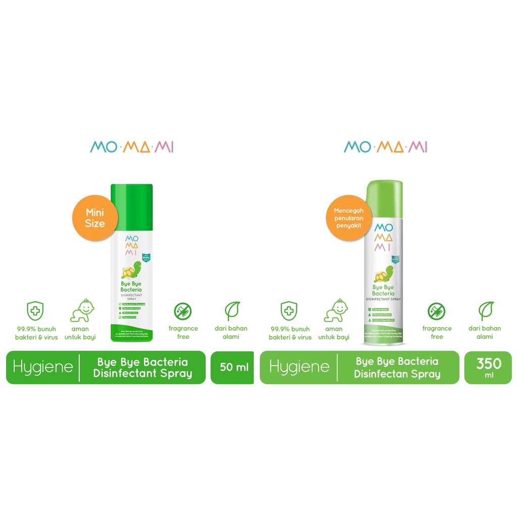 Jual MOMAMI BYE BYE BACTERIA DISINFECTANT SPRAY / MOMAMI SPRAY SPRAY GO ...