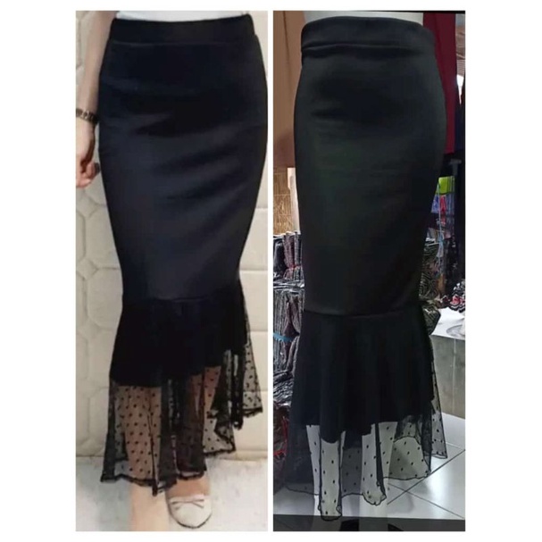 Jual ROK SPAN SCUBA TREND FASHION BY SURYA COLLECTION // COD ROK SPAN ...