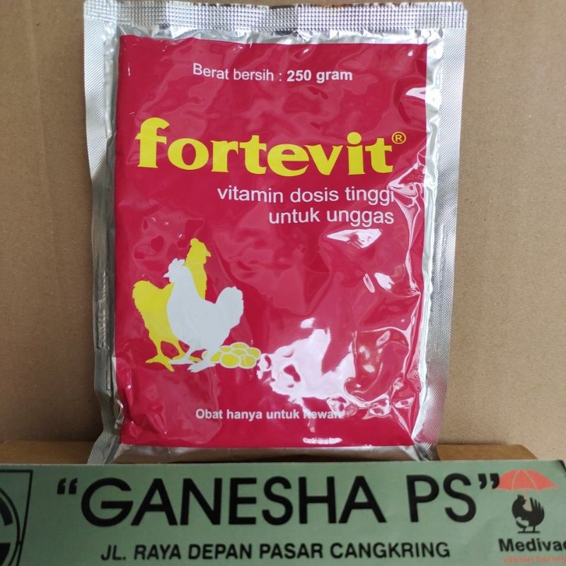 Jual FORTEVIT 250 gram ,Vitamin dosis tinggi untuk unggas | Shopee ...