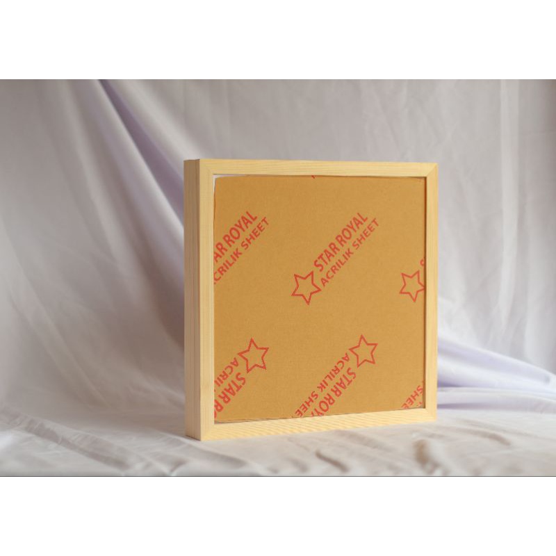 Jual Bingkai Frame Figura Mahar 3D kayu ukuran 30x30 | Shopee Indonesia