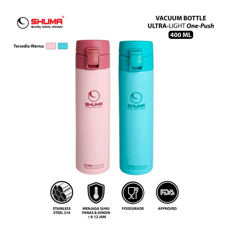 Jual THERMOS AIR PANAS SHUMA 400ML ULTRA LIGHT - TERMOS AIR PANAS ...