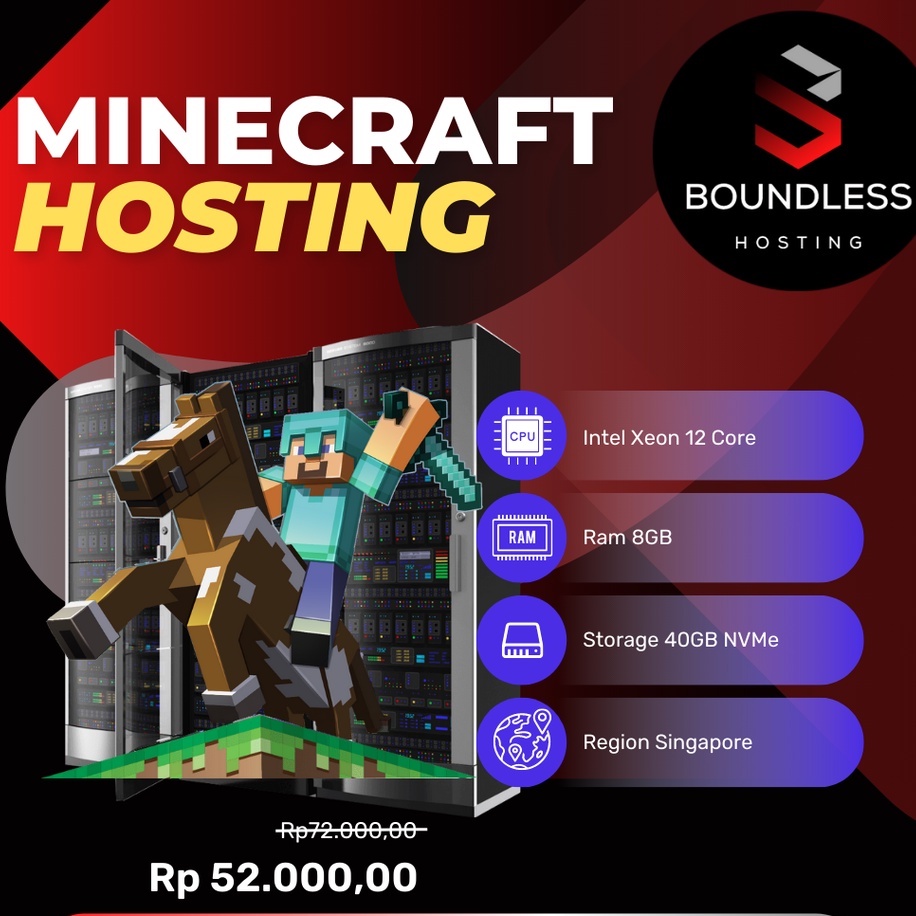 Jual Server Minecraft Hosting 8GB | Shopee Indonesia