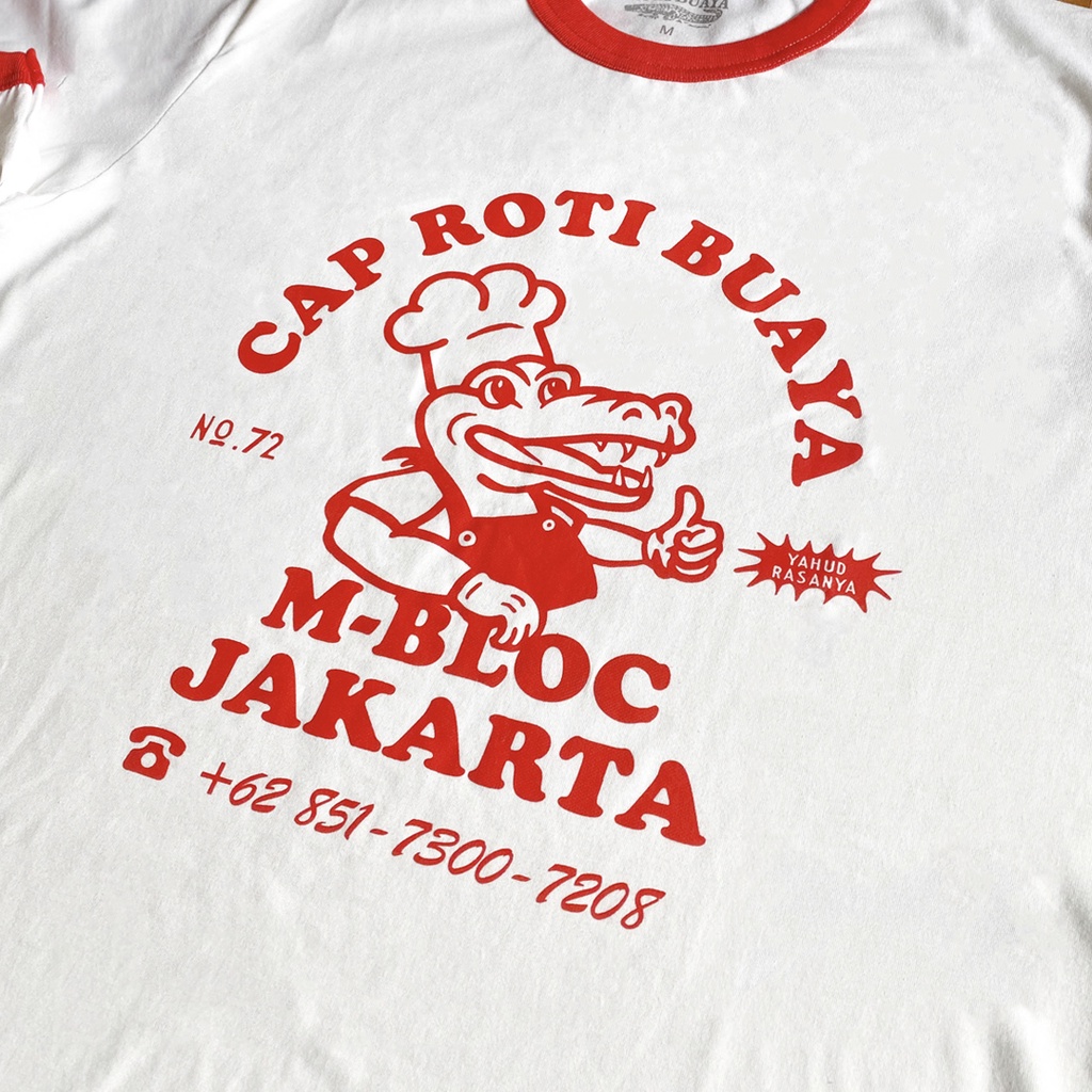 Jual Baju Kaos Putih - Cap Roti Buaya Edisi M Bloc Jakarta | Shopee ...