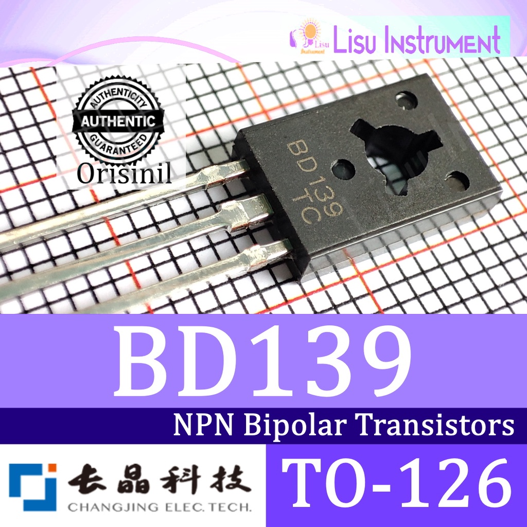 Jual BD139 NPN Bipolar Transistors TO–126 Jiangsu Changjing Original ...