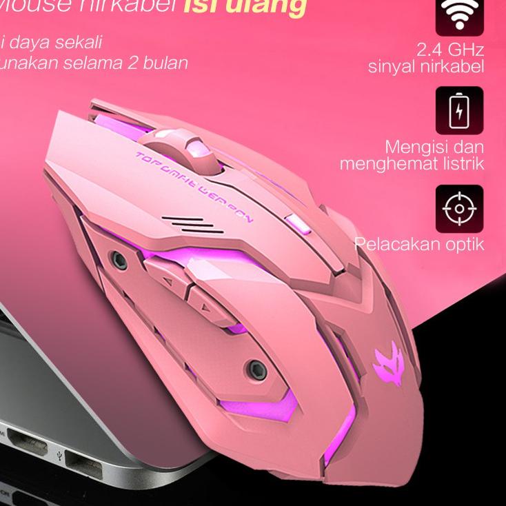 Jual Harga Termuraah Bonkyo Gaming Mouse Rechargeable Wireless Mouse ...