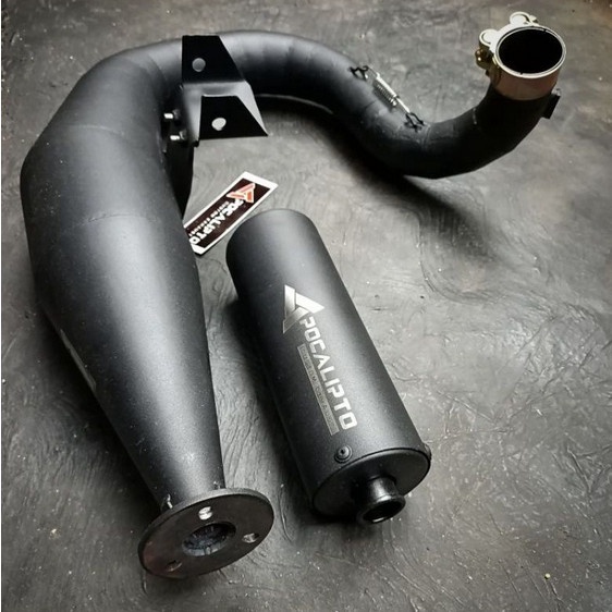 Jual knalpot vespa racing excel 200 / spartan 200 / px200 buang kiri ...