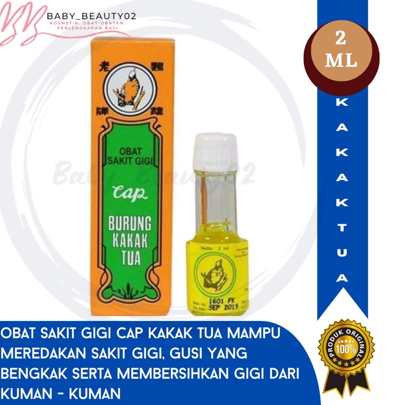 Jual Obat Sakit Gigi Cap Burung Kakak Tua 2ml - Obat sakit gigi manjur ...