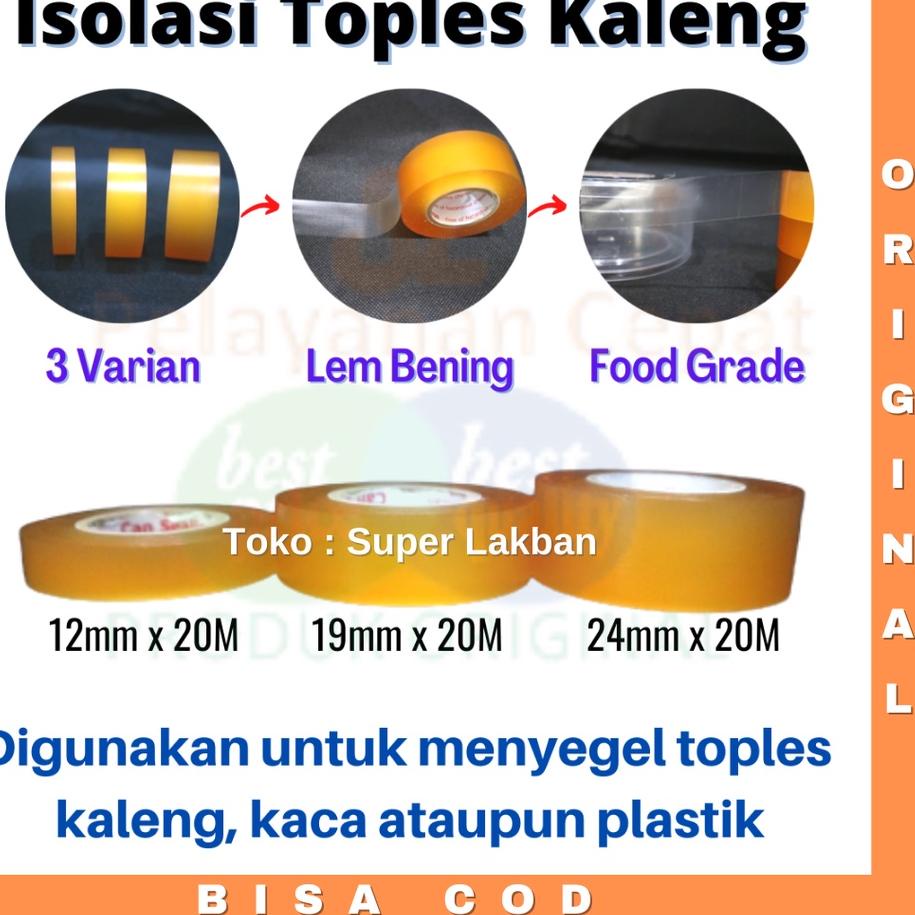 Jual SNT187 Isolasi Toples Kaleng Biskuit Can Sealing Tape Selotip ...