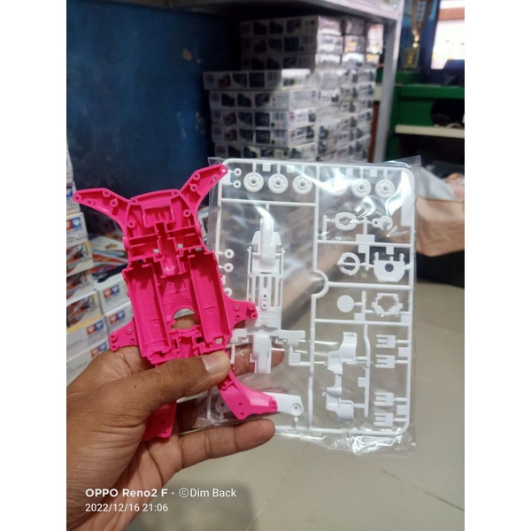 Jual Tamiya Chassis MA Set Pink / MA Chassis Pink + Gearbox Putih ...