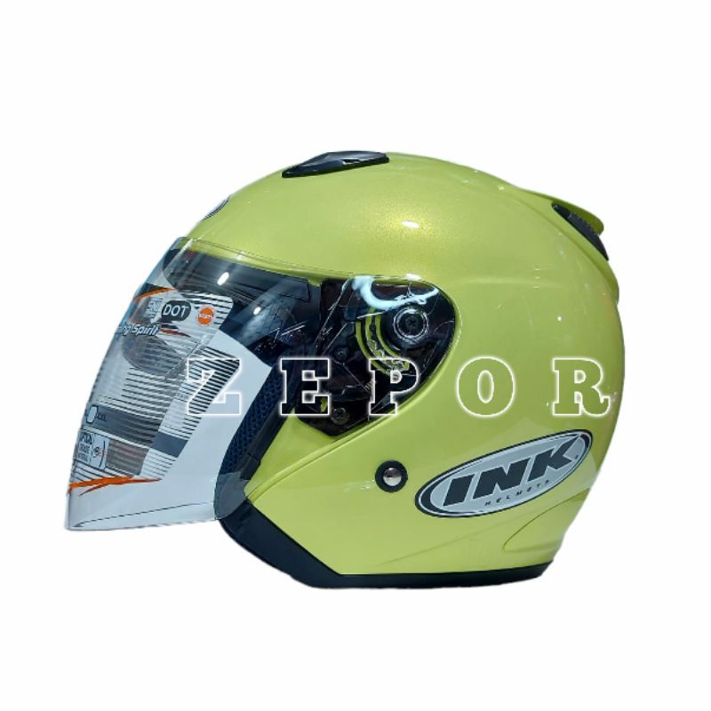 Jual Helm INK CENTRO JET Solid Lightyellow Original SNI DOT Half Face ...