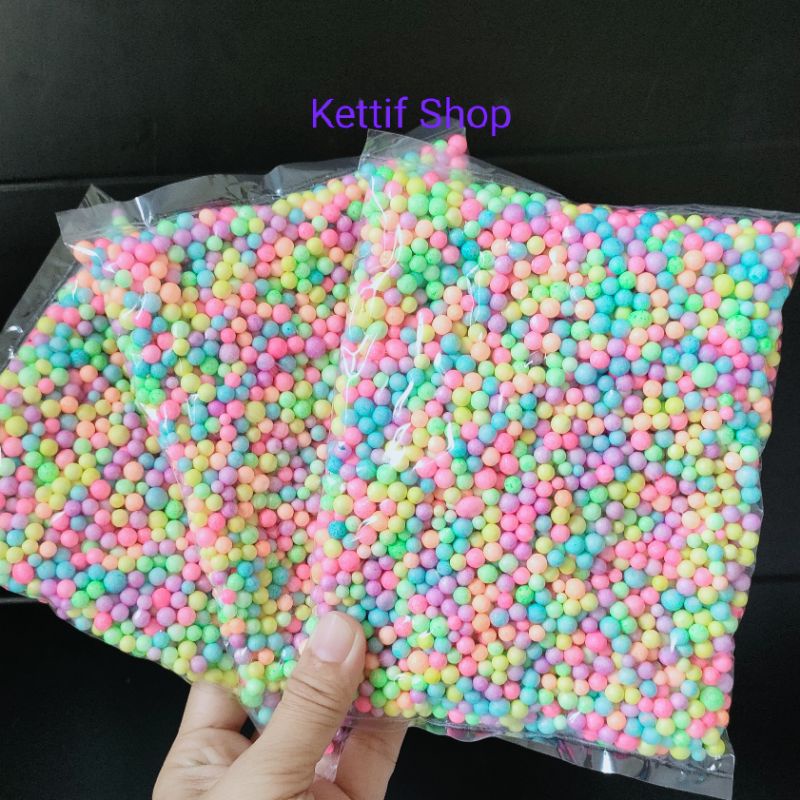 Jual Butiran Styrofoam Warna Warni - Styrofoam butir gabus | Shopee ...
