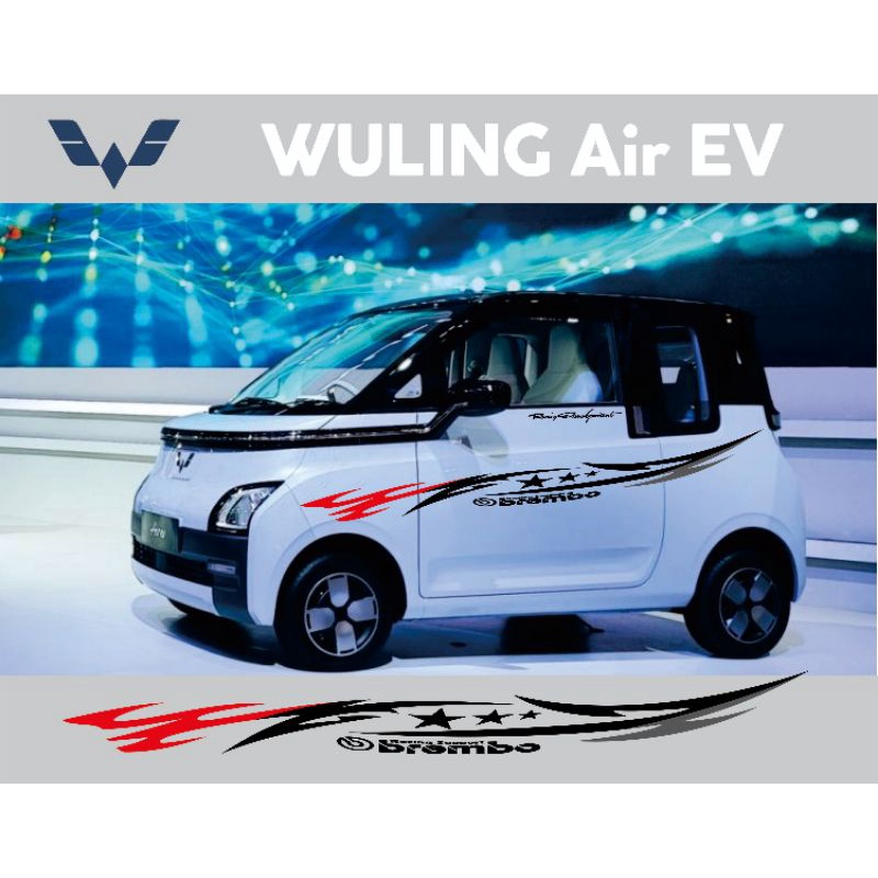 Jual sticker wuling air ev sticker samping sticker cutting wuling ...