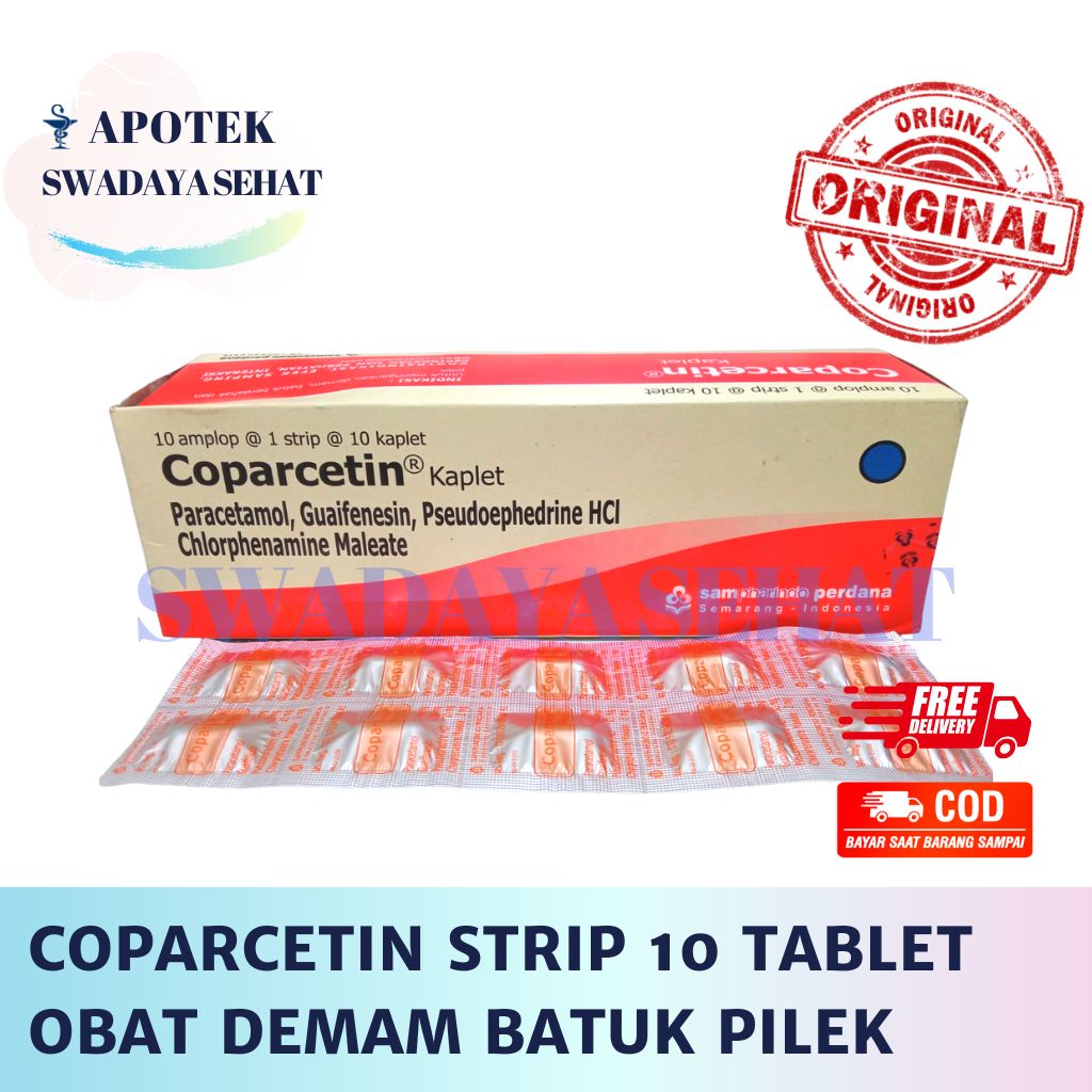 Jual COPARCETIN STRIP 10 Tablet - Obat Demam Batuk Pilek | Shopee Indonesia